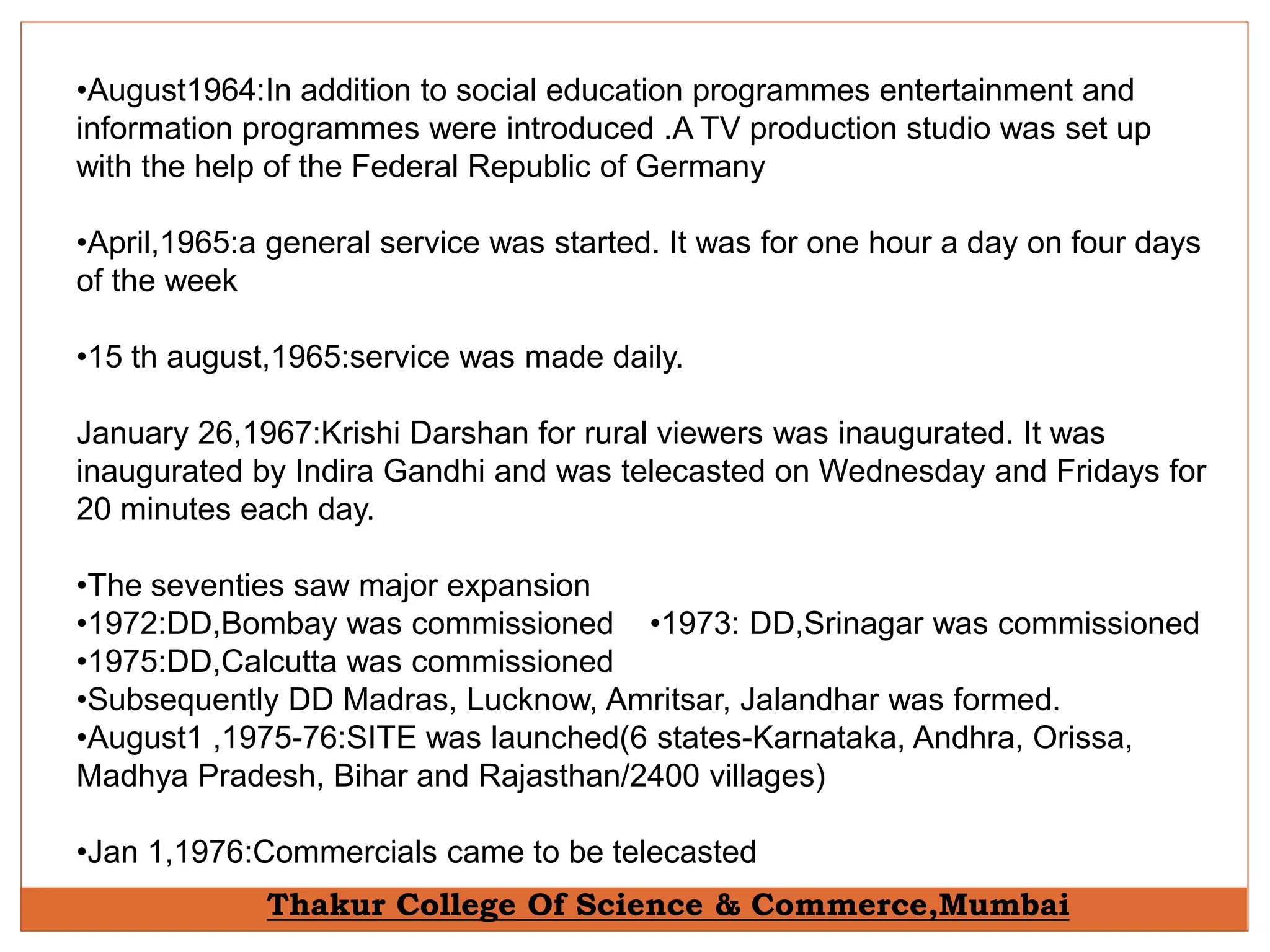 Introduction to television part 1 | PPT