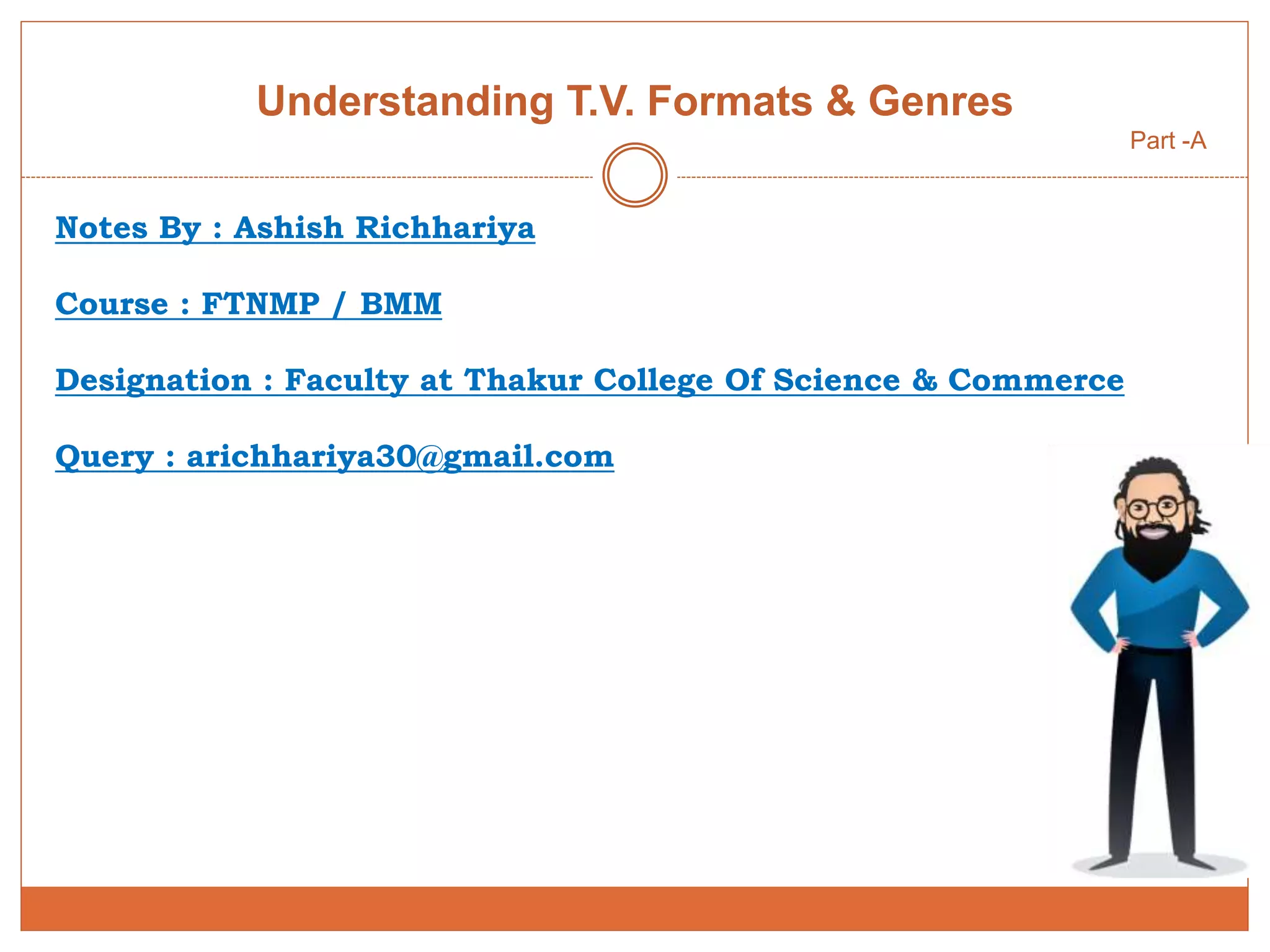 Introduction to television part 1 | PPT