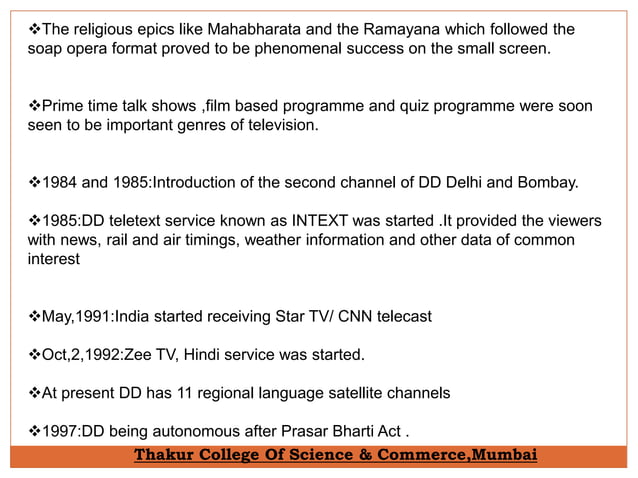 Introduction to television part 1 | PPT