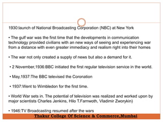 Introduction to television part 1 | PPT