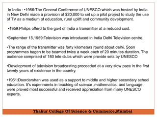 Introduction to television part 1 | PPT