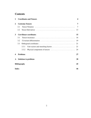 Introduction to tensor calculus | PDF