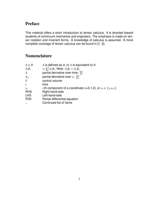 Introduction to tensor calculus | PDF