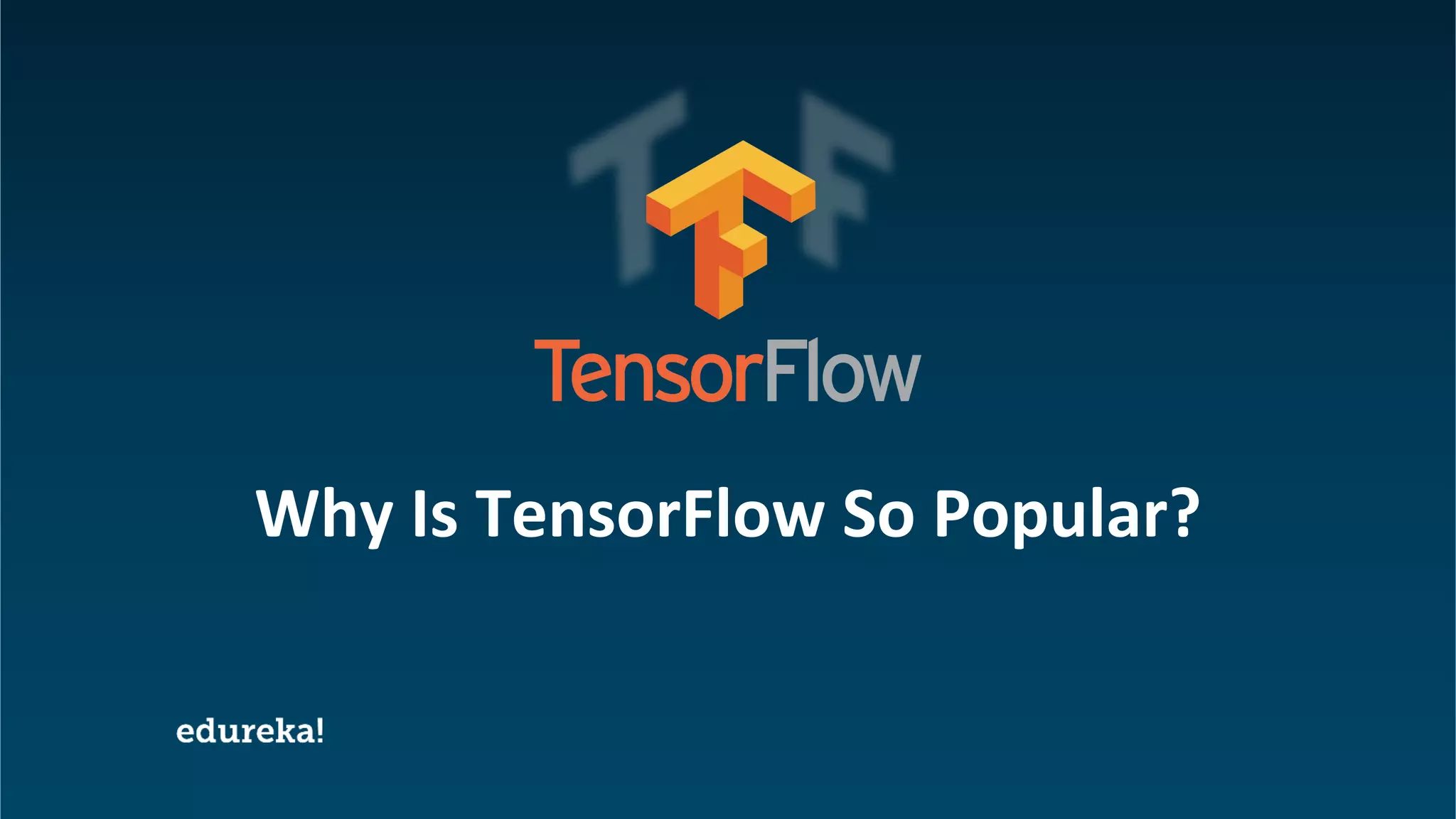 Introduction To Tensorflow Deep Learning With Tensorflow Tensorflow For Beginners Edureka
