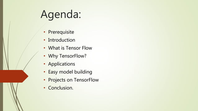 Introduction to tensorflow | PPTX