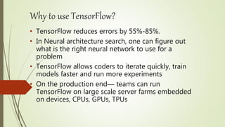 Introduction to tensorflow | PPTX