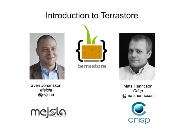 Introduction to terrastore | PPT