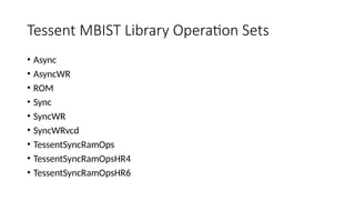 Introduction to Tessent MBIST Document.pptx