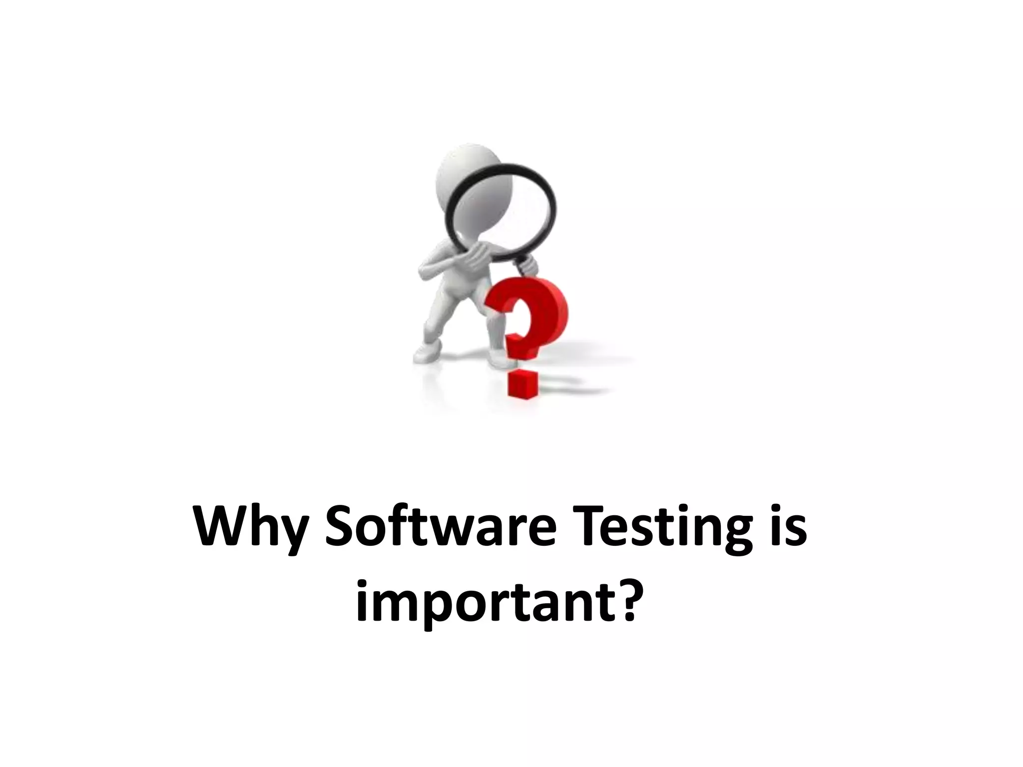 Introduction To Software Testing Pptx Computer Software And Applications Computing