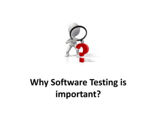 Introduction to software testing | PPTX