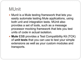 Introduction to testing mule | PPT | Free Download