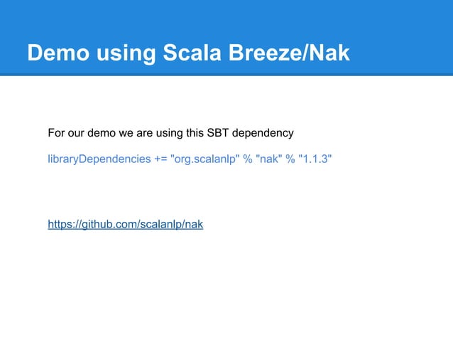Introduction to text classification using scala | PPT