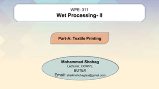 Introduction to Textile Printing-1.pptx | Needlework | Arts and Crafts