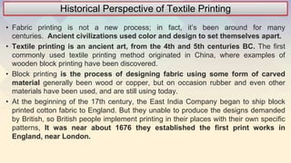 Introduction to Textile Printing-1.pptx | Needlework | Arts and Crafts