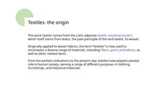 Introduction to textiles IN JEWELERY .pptx
