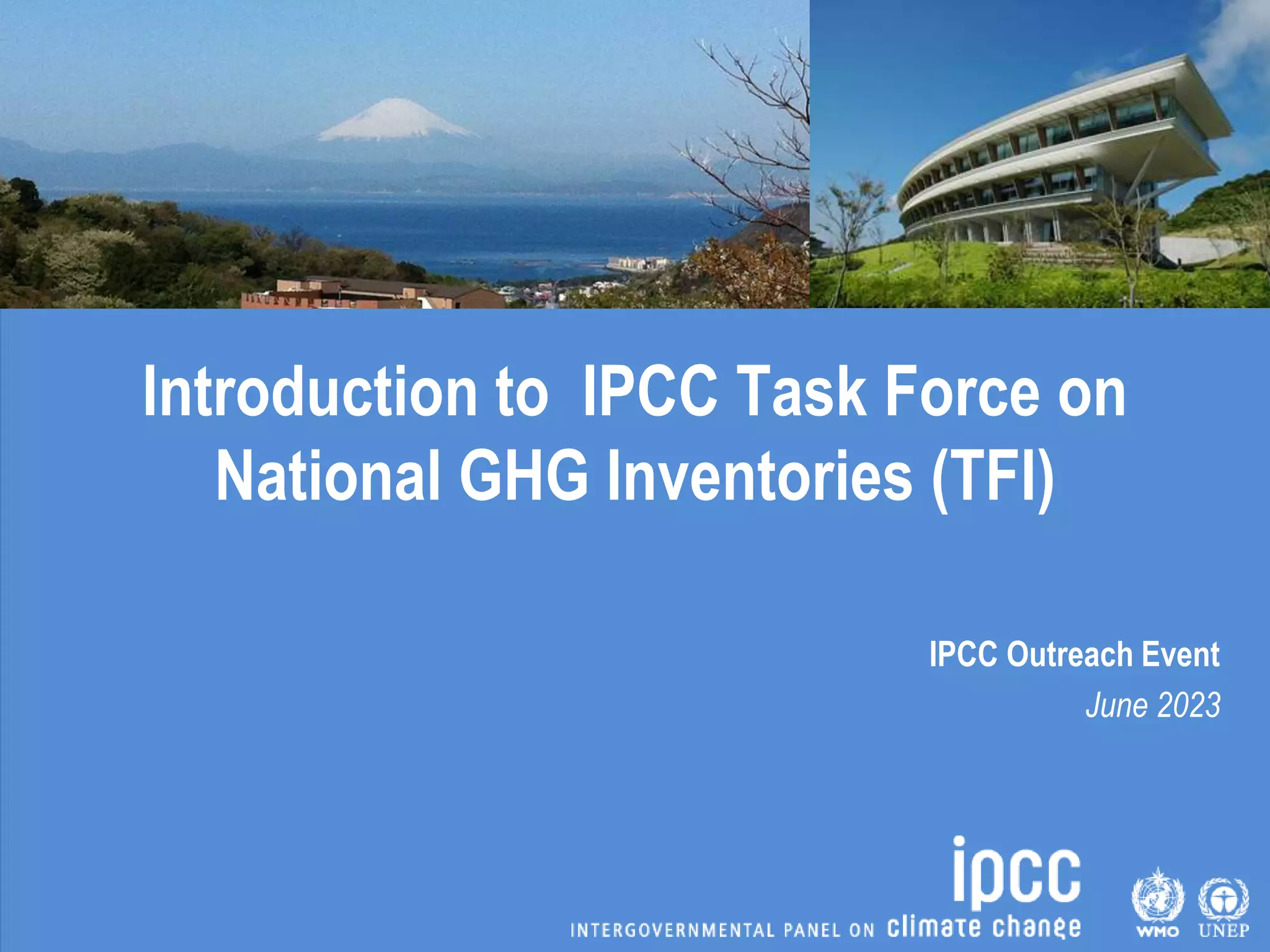 Introduction to IPCC Task Force on National GHG Inventories (TFI) | PPTX