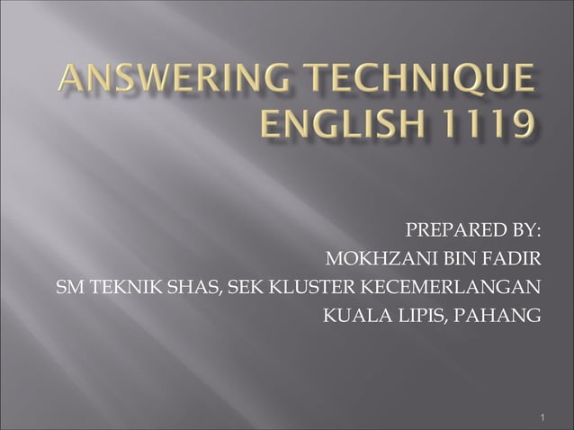 Introduction To The 1119 Paper | PPT