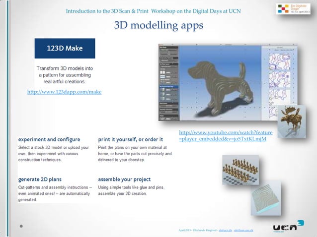 Introduction to the 3 d print & scan workshop on the digital days at ...