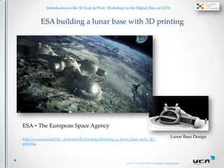 Introduction to the 3 d print & scan workshop on the digital days at ...