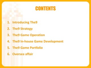 Introduction To The9 | PPT