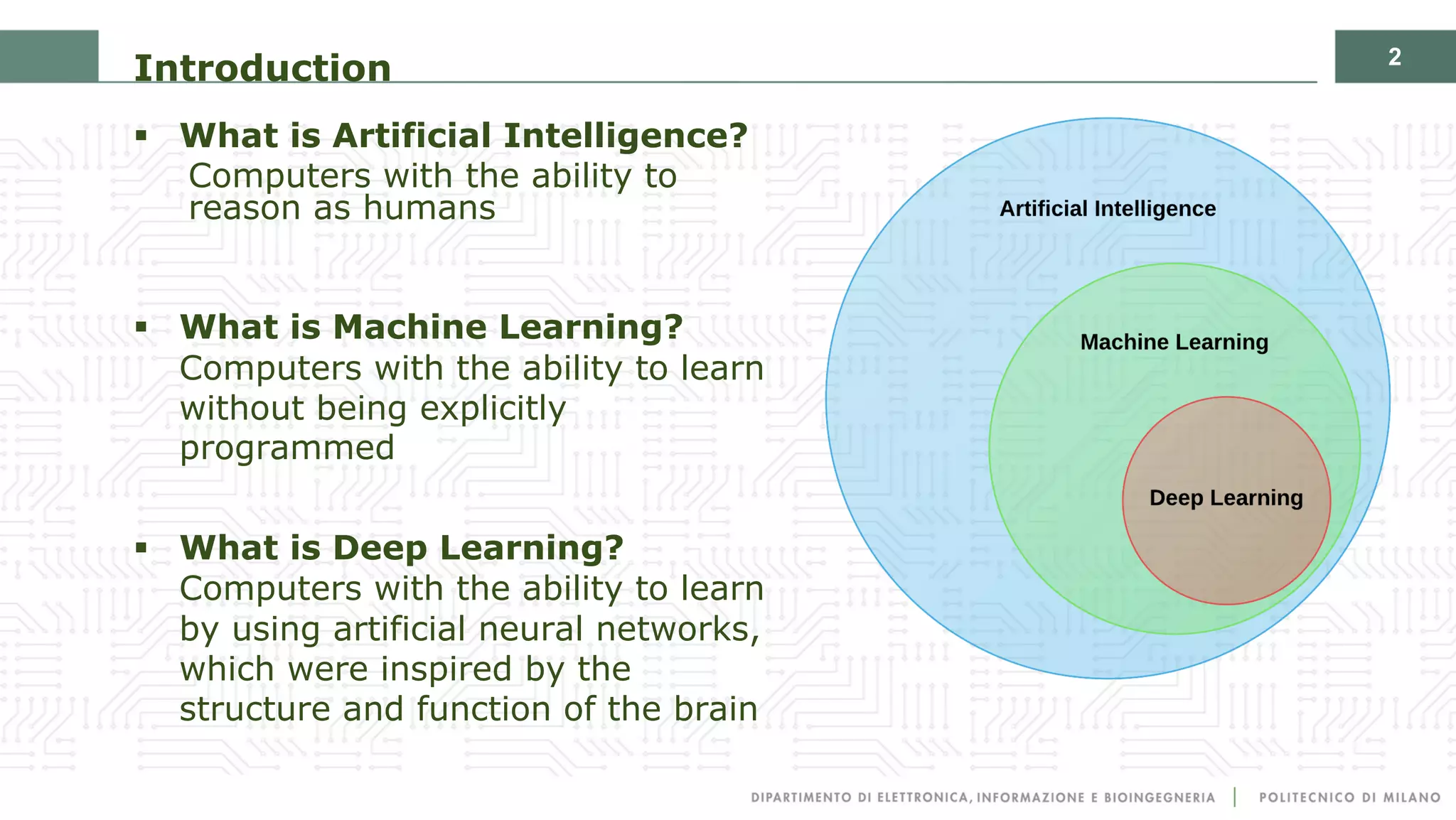 Introduction to the Artificial Intelligence and Computer Vision ...