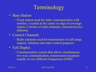 Introduction to the analog mobile phone system | PPT | Computer ...