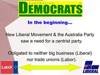 Introduction to the Australian Democrats | PPT | Politics