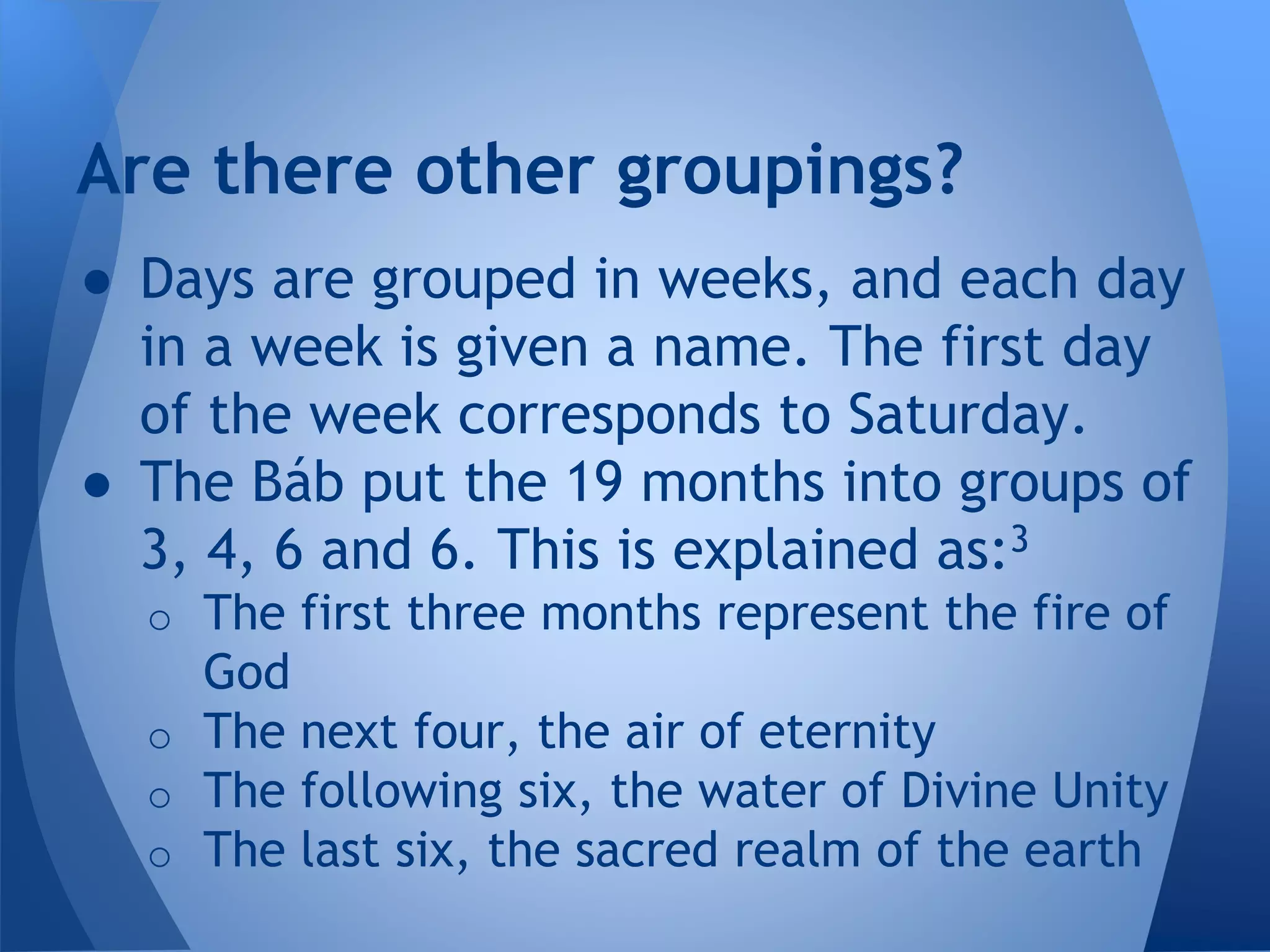 Introduction to the Badí‘ Calendar | PPTX