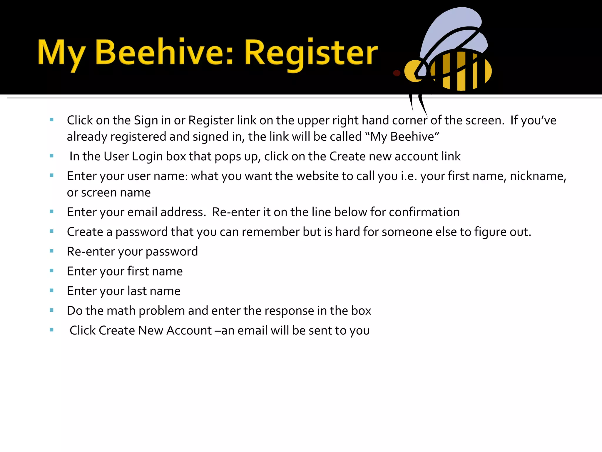 Introduction to the beehive for website | PPT | Internet for Beginners ...