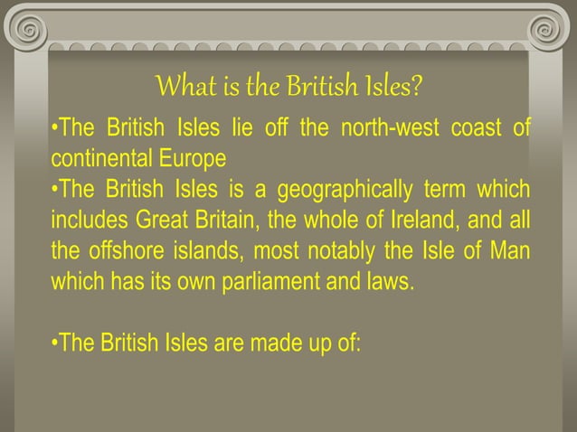 Introduction to the british isles | PPT