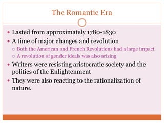 Introduction to the British Romantics | PPTX