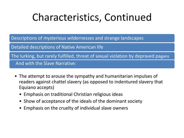 Introduction To The Captivity Narrative | PPTX