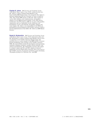 IBM: Introduction to the Cell Broadband Engine Architecture | PDF
