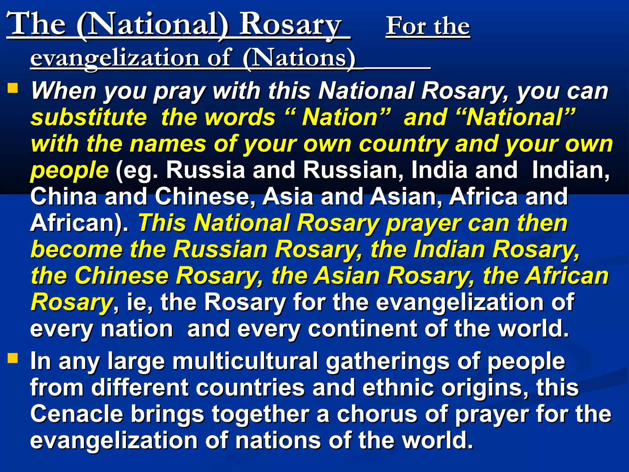 Introduction to the Cenacle | PPT