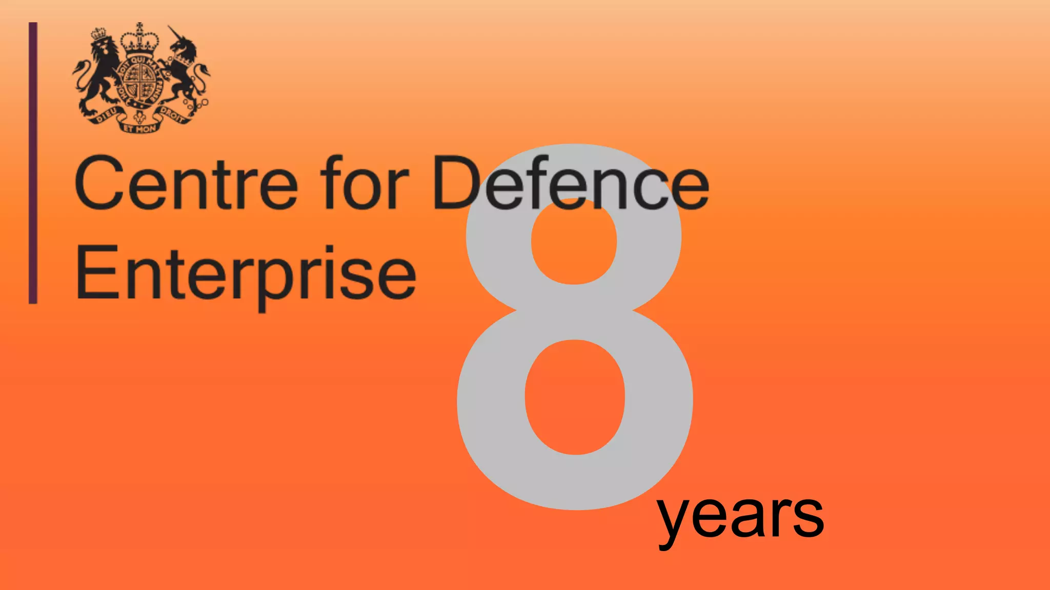 Introduction to the Centre for Defence Enterprise and introducing the ...