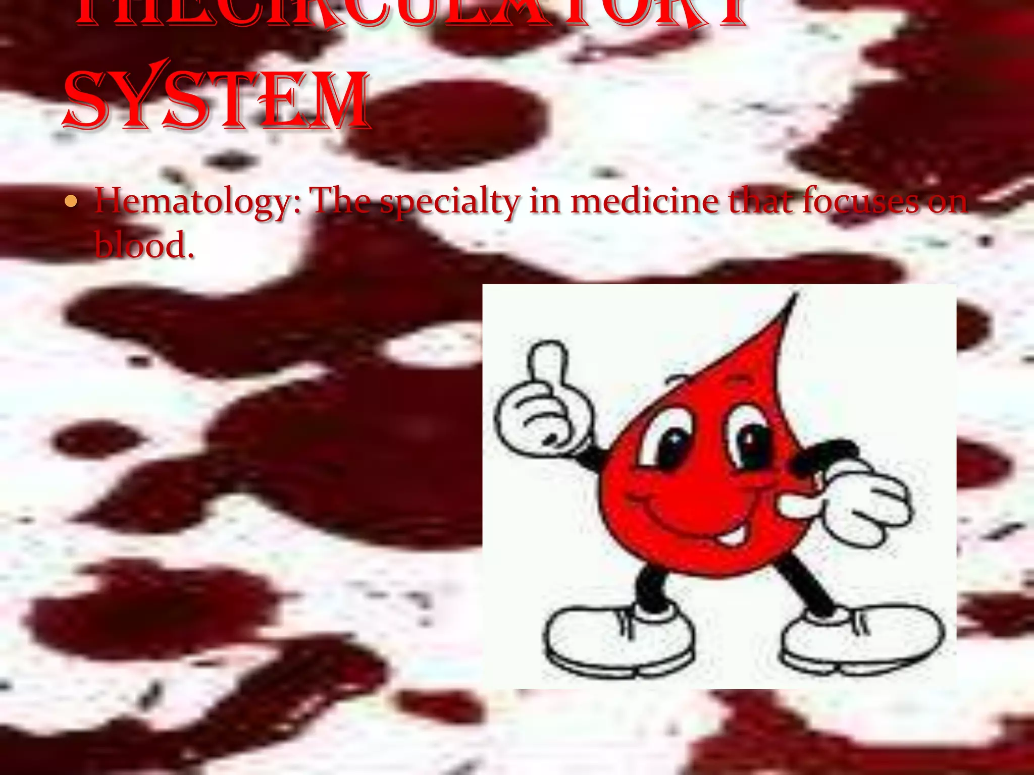 Introduction to the circulatory system | PPTX