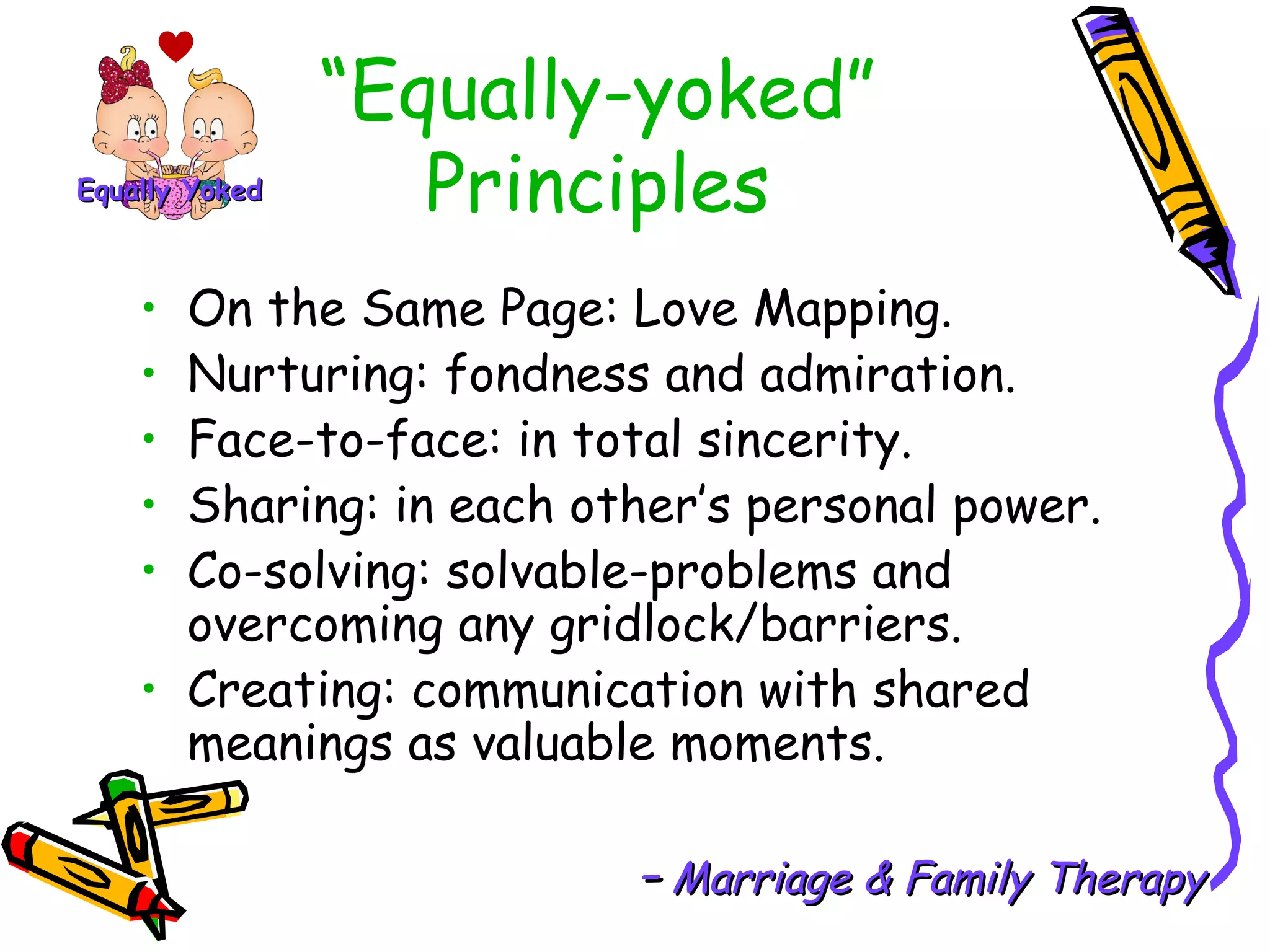 Introduction to the Equally Yoked Coupleship - Liberal Arts ...