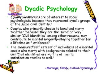 Introduction to the Equally Yoked Coupleship - Liberal Arts ...