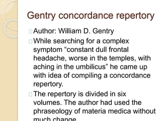 Introduction to the concordance repertories | PPTX
