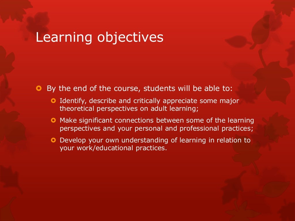 Introduction to the course