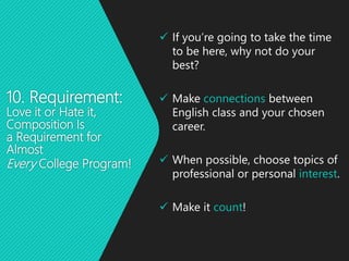 Introduction to ENG 111 | PPTX | Homework and Study | Education