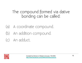 Introduction To The Dative Covalent Bond | PDF