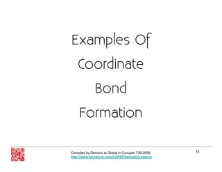 Introduction To The Dative Covalent Bond | PDF