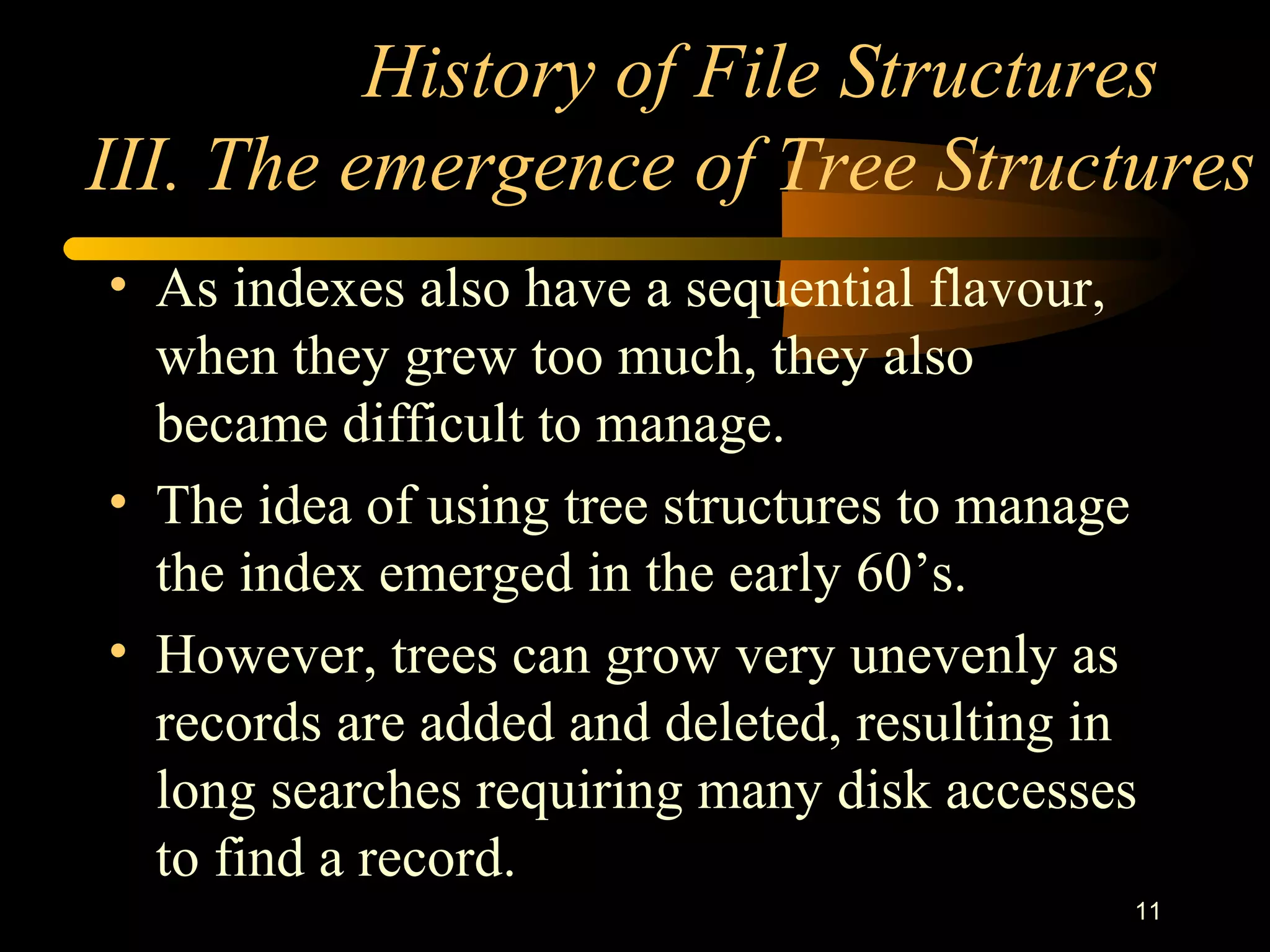 Introduction to the design and specification of file structures | PPT