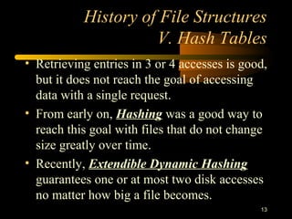 Introduction to the design and specification of file structures | PPT