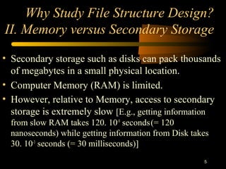 Introduction to the design and specification of file structures | PPT
