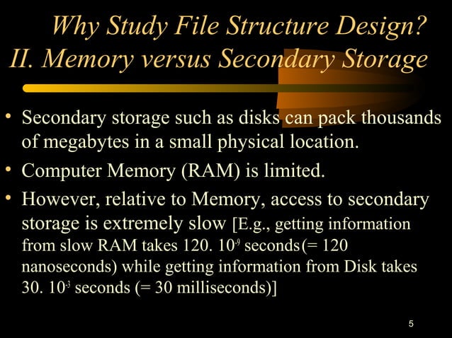 Introduction To The Design And Specification Of File Structures Ppt 7164