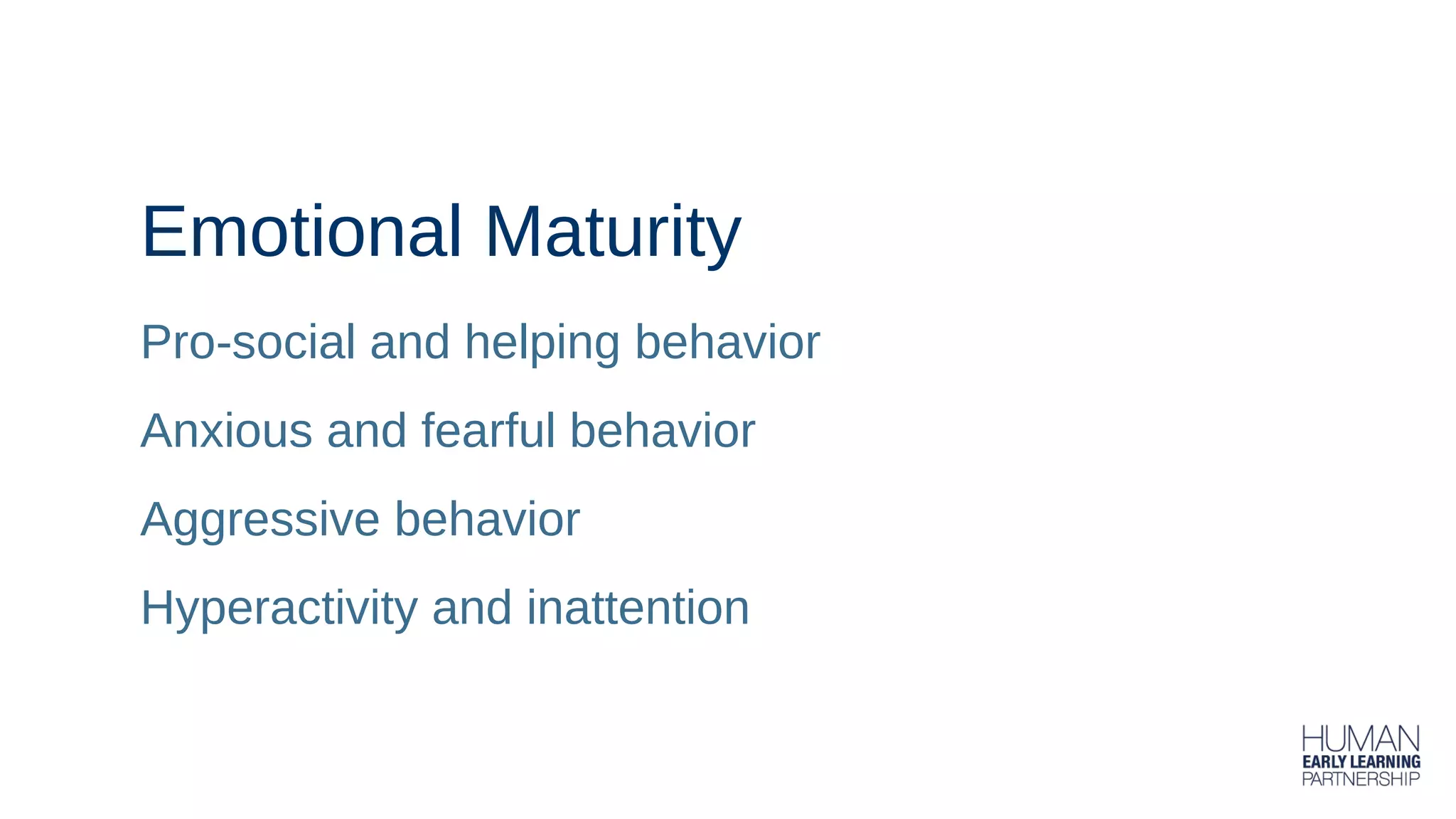 Introduction to the Early Development Instrument (EDI) | PPT