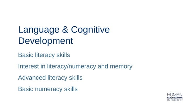 Introduction to the Early Development Instrument (EDI) | PPT