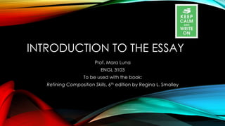 Introduction to the Essay | PPT